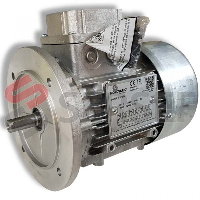 MOTOR TS 71B4/B5 RPM=1380/1680 KW=0.37/0.45 V=230/460 50/60HZ IE1 IP55 ...