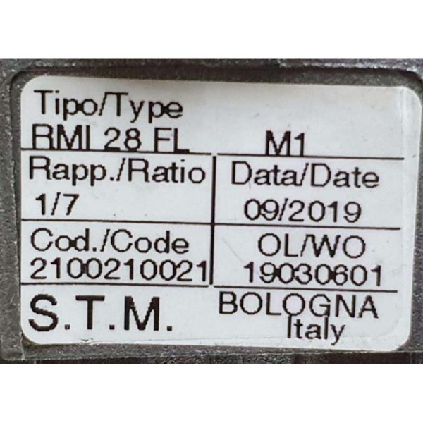 REDUCTOR RMI 28/FL I=1:7 PAM=56B14 FORO=14 MM MARCA STM – SERSEF